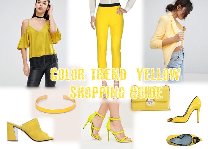 Color trend: Yellow | Shopping Guide | Stylishly Beautiful